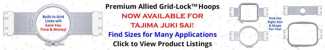 Embroidery Hoops | Allied Grid-Lock, Wooden, Mighty Hoops & More ...