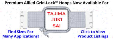 Embroidery Hoops | Allied Grid-Lock, Wooden, Mighty Hoops & More ...