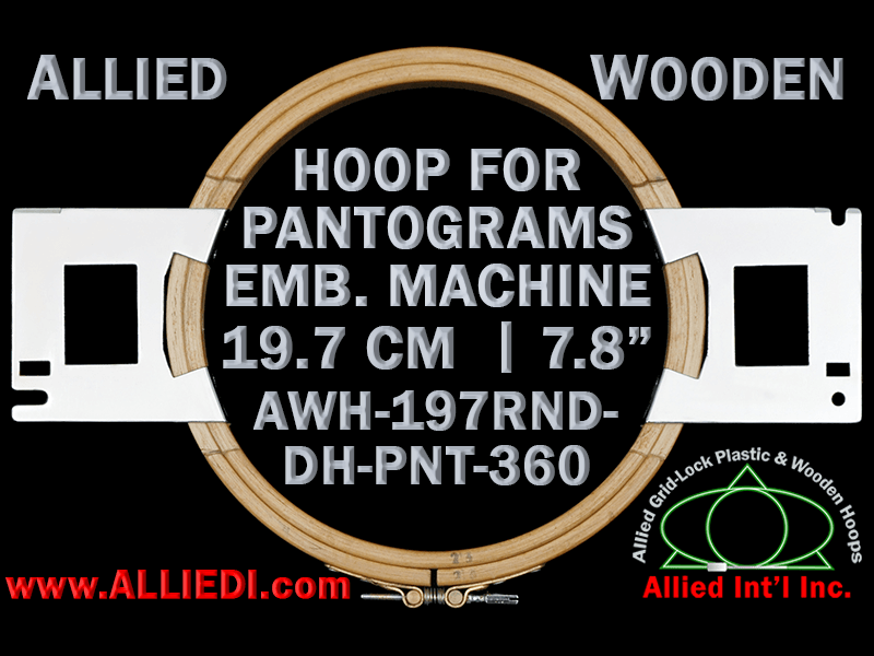 Pantograms Hoop / Embroidery Frame - 360 mm Sew Field / Arm Spacing ...