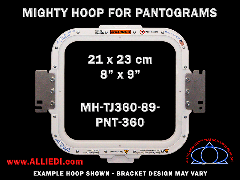 Pantograms Hoop - Magnetic Mighty Hoop - 8 x 9 inch (21 x 23 cm) - For ...